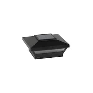 Veranda Solar 4x4 and 6x6 Black Plastic LED Deck Post Cap Light 11113 ...