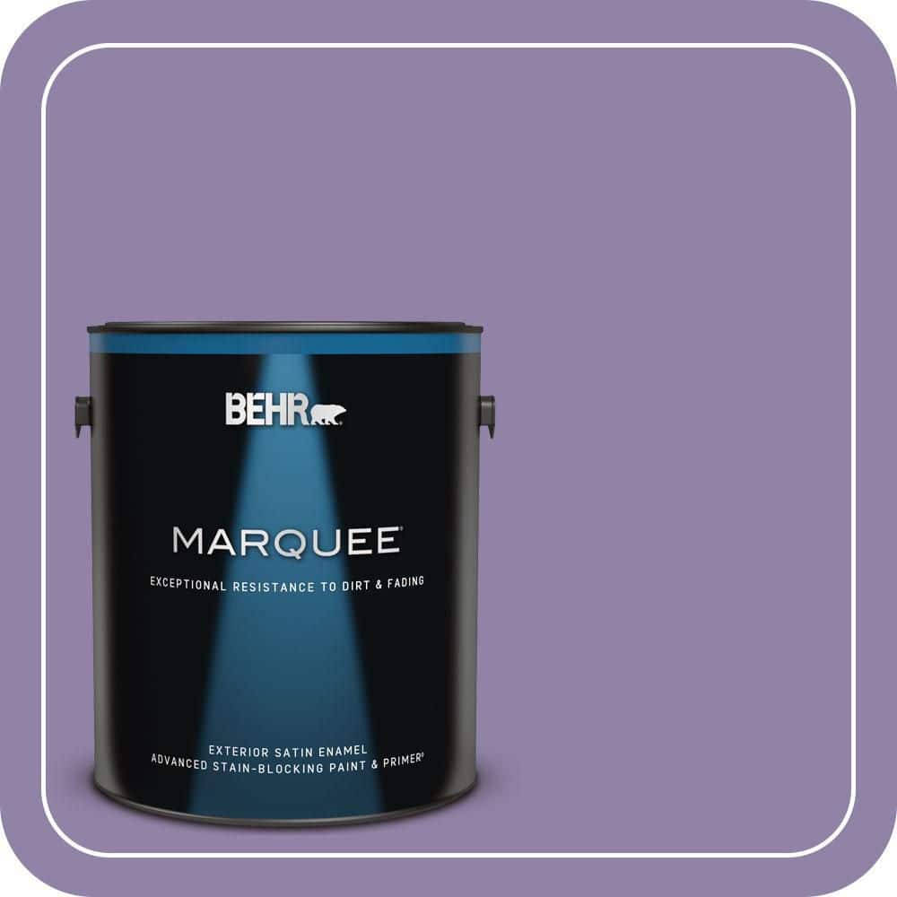 BEHR MARQUEE 1 gal. #650D-5 Fabulous Grape Satin Enamel Exterior Paint ...