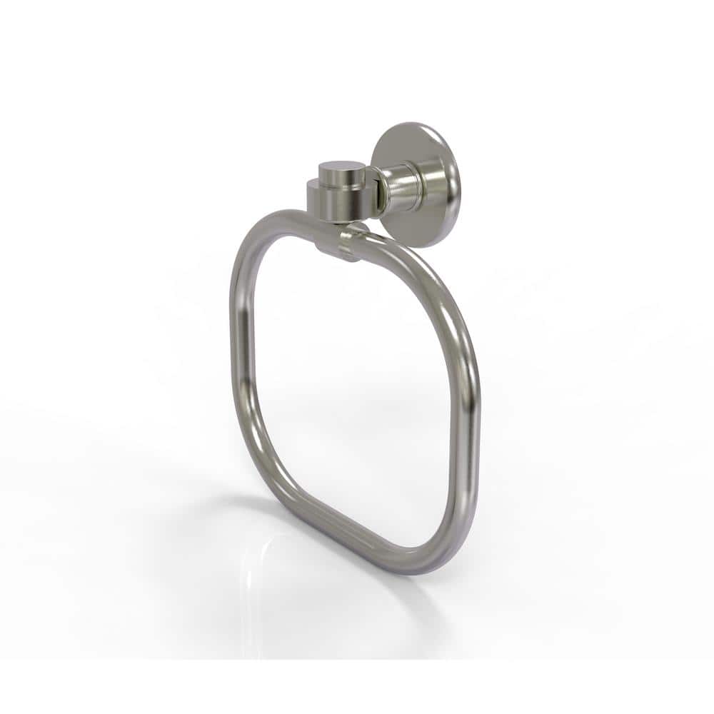 Allied Brass Continental Collection Towel Ring in Satin Nickel 2016-SN ...