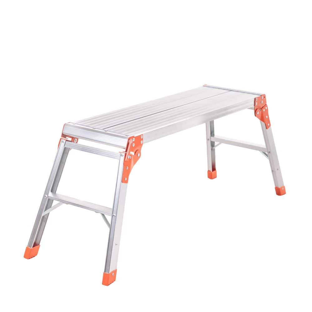 Miscool Avex 2-Step 1.5 ft. Reach Height Aluminium Step Stool with 330 ...