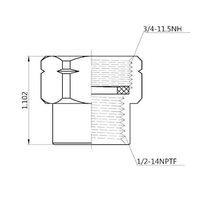 3/4" - Adapter - Brass Fittings - Fittings - The Home Depot