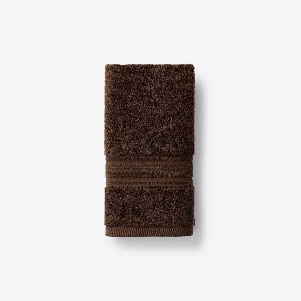 The Company Store Company Cotton Espresso Solid Turkish Cotton Single ...