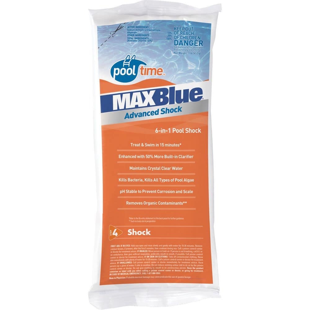 Pool Time MAXBlue Advanced 1 lb. Pool Shock 31036PTM - The Home Depot