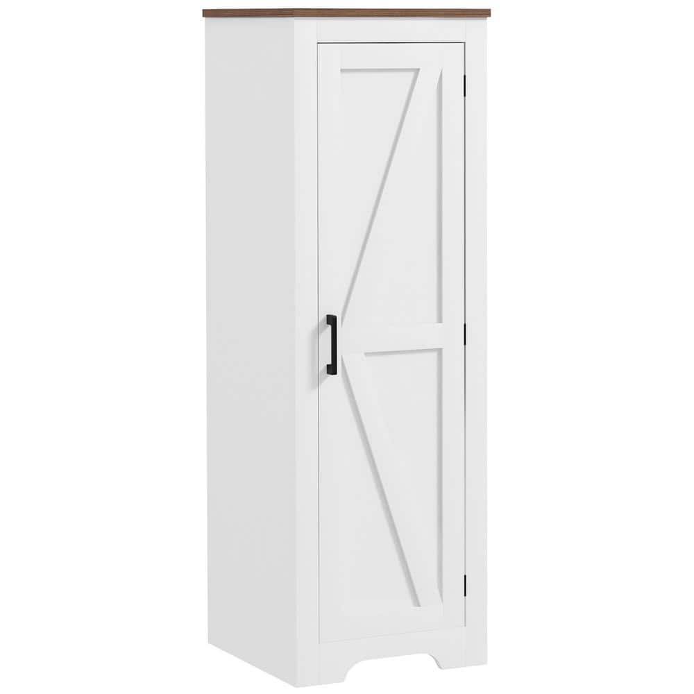 Lycvki 47.2 in. Wood Pantry Organizer with Adjustable Shelf, Single ...