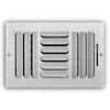 Everbilt 10 in. x 6 in. 3-Way Steel Fixed Curved Blade Wall/Ceiling ...