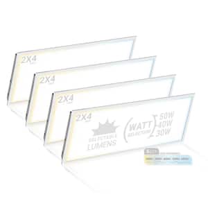 NuWatt 1 ft. x 4 ft. Surface Mount Integrated LED Panel, 120-277V, 3CCT 30K-50K Selectable, 0 ...