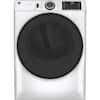 GE 7.8 cu. ft. Smart Front Load Electric Dryer in White with Long Vent ...