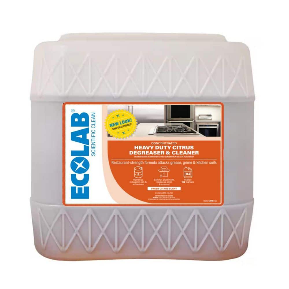 ECOLAB 3.5 Gal. Heavy Duty Citrus Degreaser Concentrate Cleaner ...