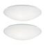 Metalux FM 15 in. White Round Integrated LED Flush Mount Light with ...