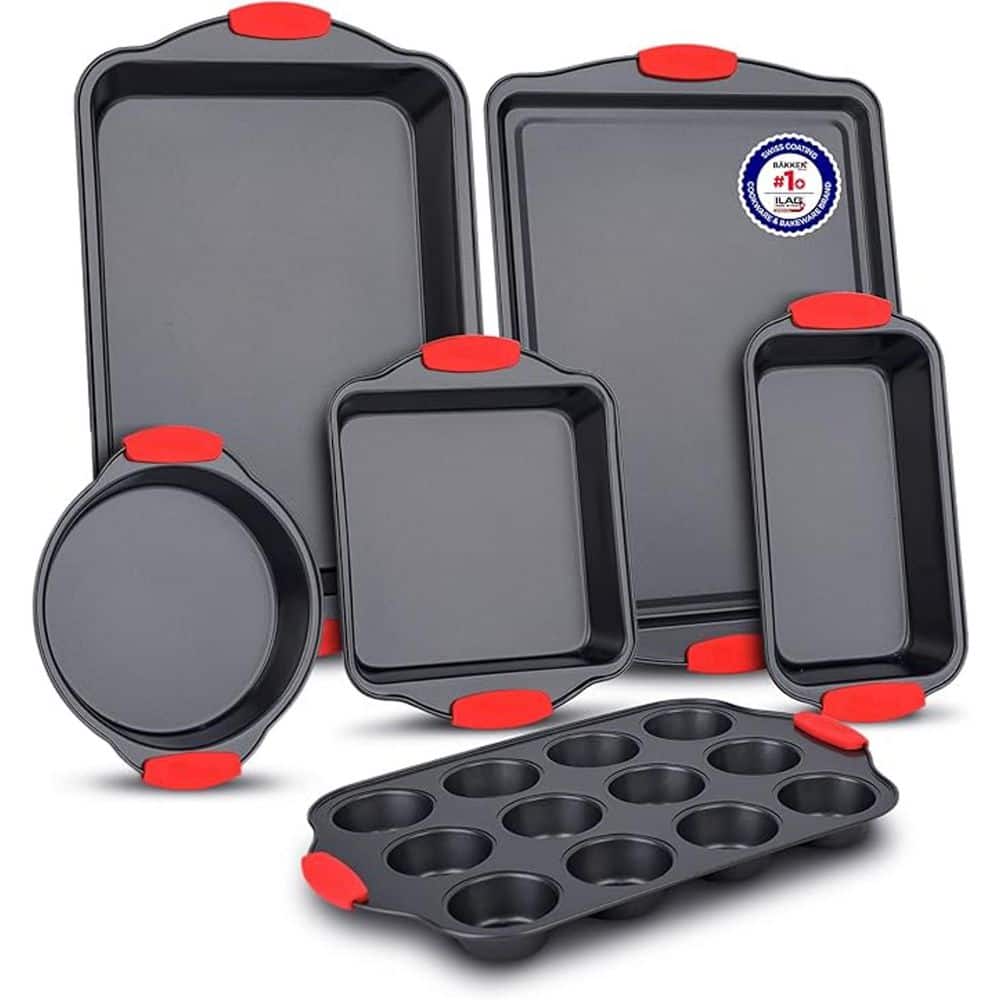 BakkenMaster 6-Piece Carbon Steel Kitchen Oven Bakeware Set BKB6SPS6 ...