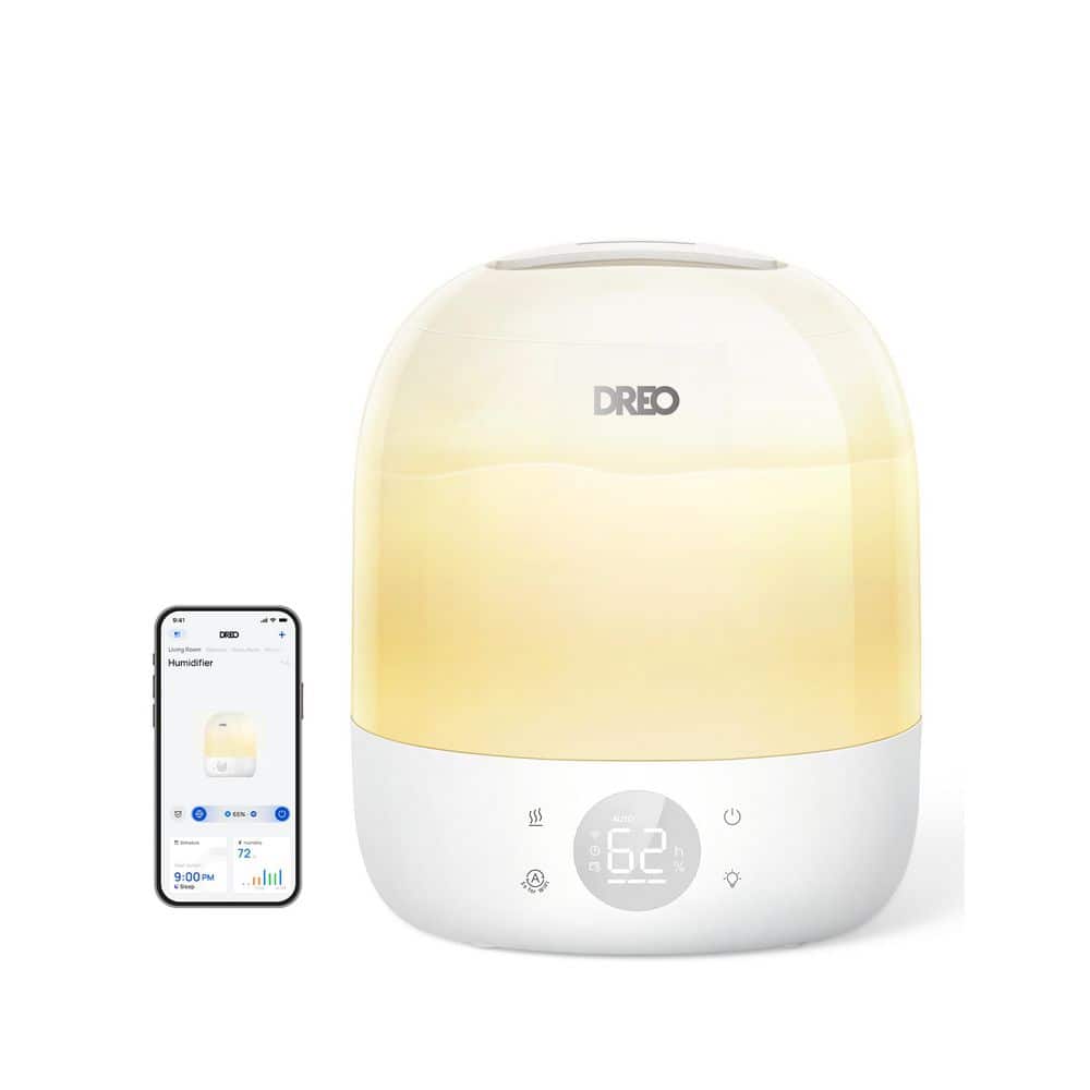 DREO .8 Gal. Smart Tabletop Cool Mist Humidifier Ultrasonic ...