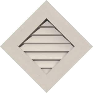 Ekena Millwork 24.375" x 24.375" Diamond Primed Smooth Western Red ...