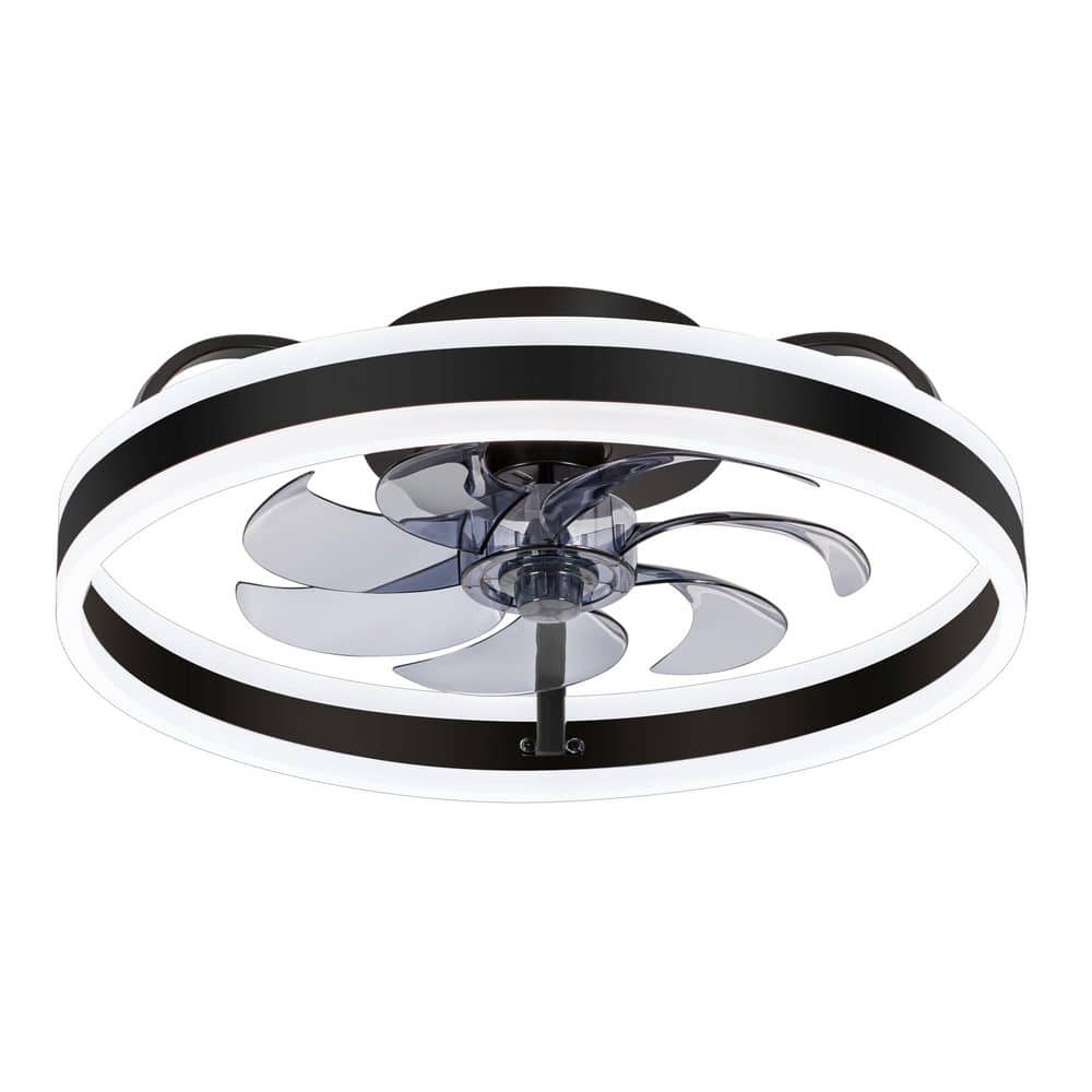 Breezary Tracy II 20 in. Integrated LED Indoor Black Small Low Profile ...