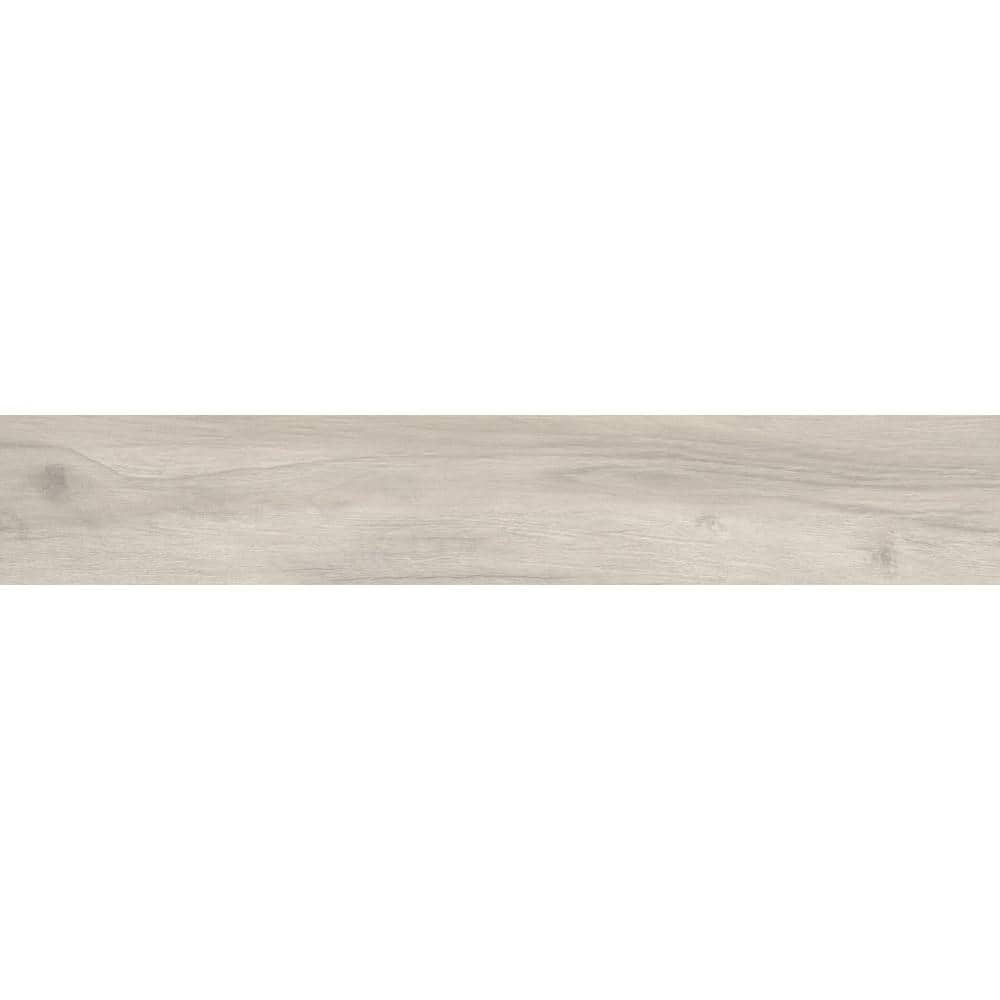 EMSER TILE Legati White 8 in. x 47 in. Matte Porcelain Floor and Wall ...