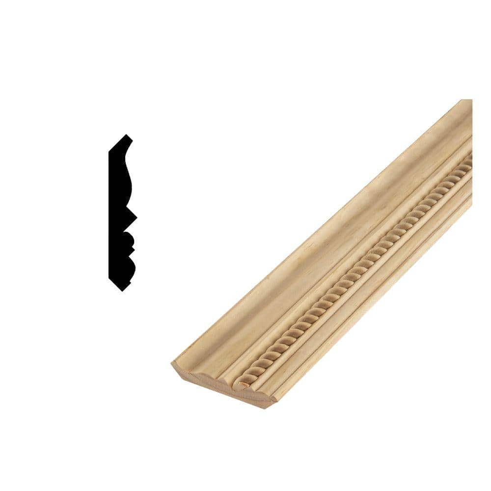 DecraMold DM CM368R 9/16 in. x 3-5/8 in. Solid Pine Crown Molding ...