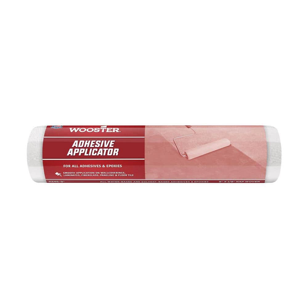 Wooster 9 in. x 1/8 in. High-Density Adhesive Applicator Fabric Roller ...