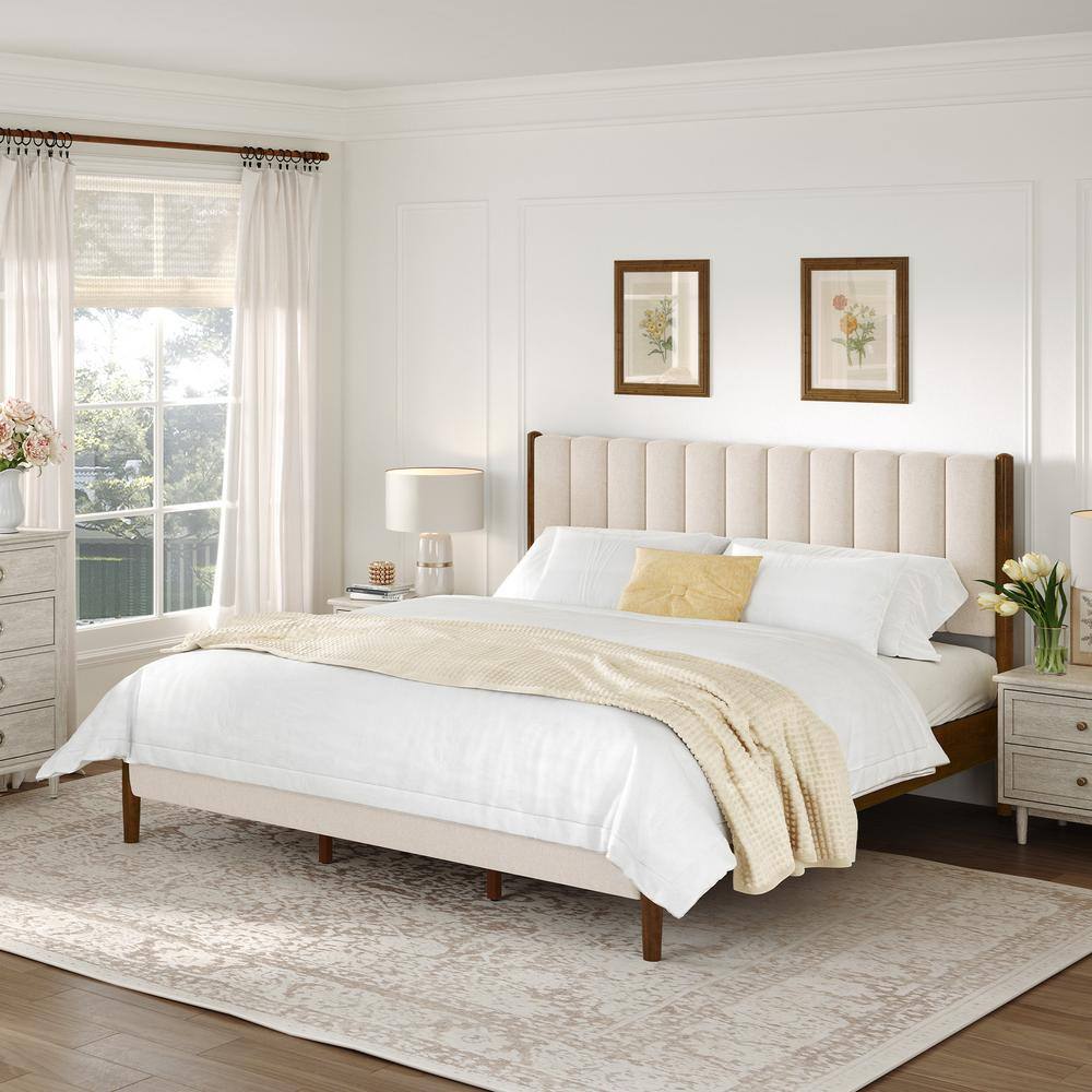 Have a question about cozyman Berger Upholstered Bed Dark Brown Walnut ...