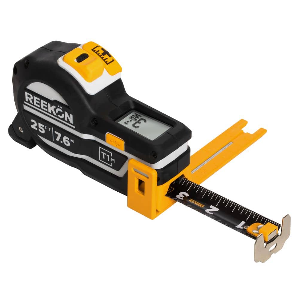 REEKON T1M Utility Digital 25 ft. English Tape Measure RKN-T1M-25-001 ...