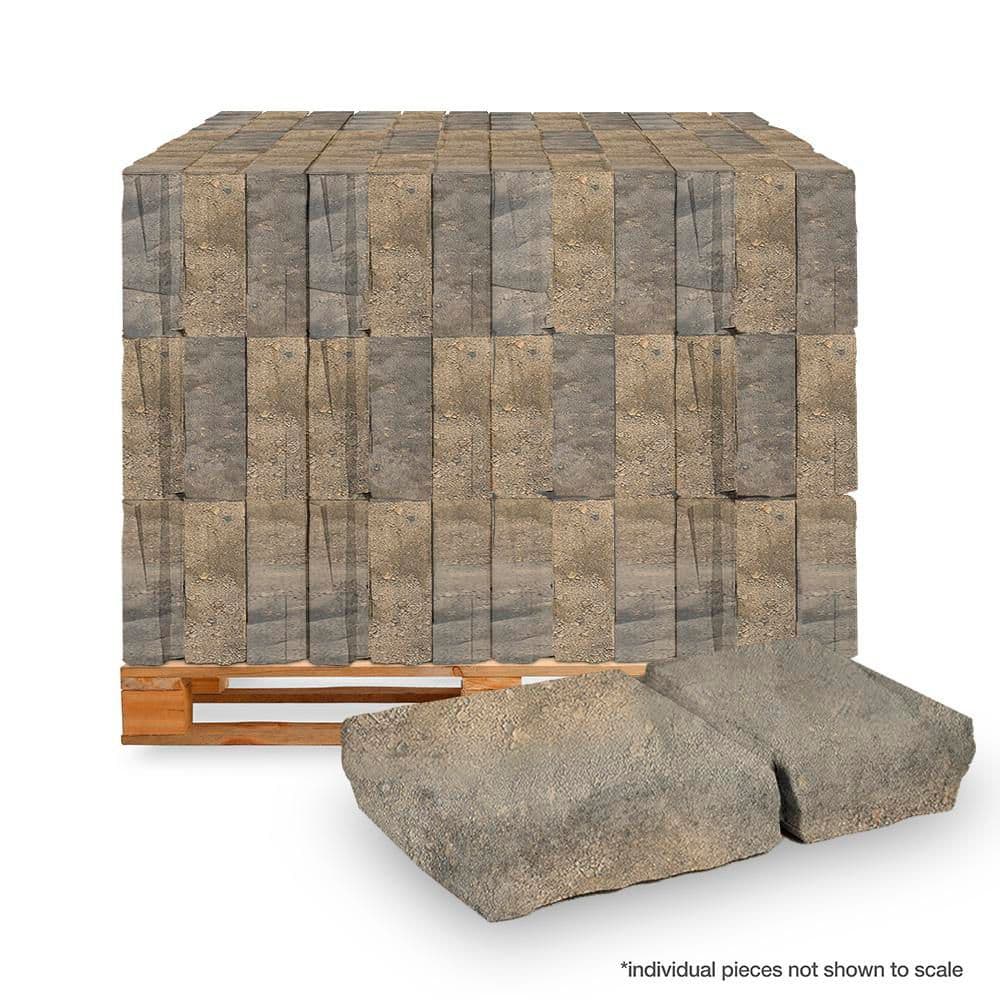 Pavestone Ladera 3 in. x 16 in. x 8 in. Charcoal Tan Concrete Retaining ...