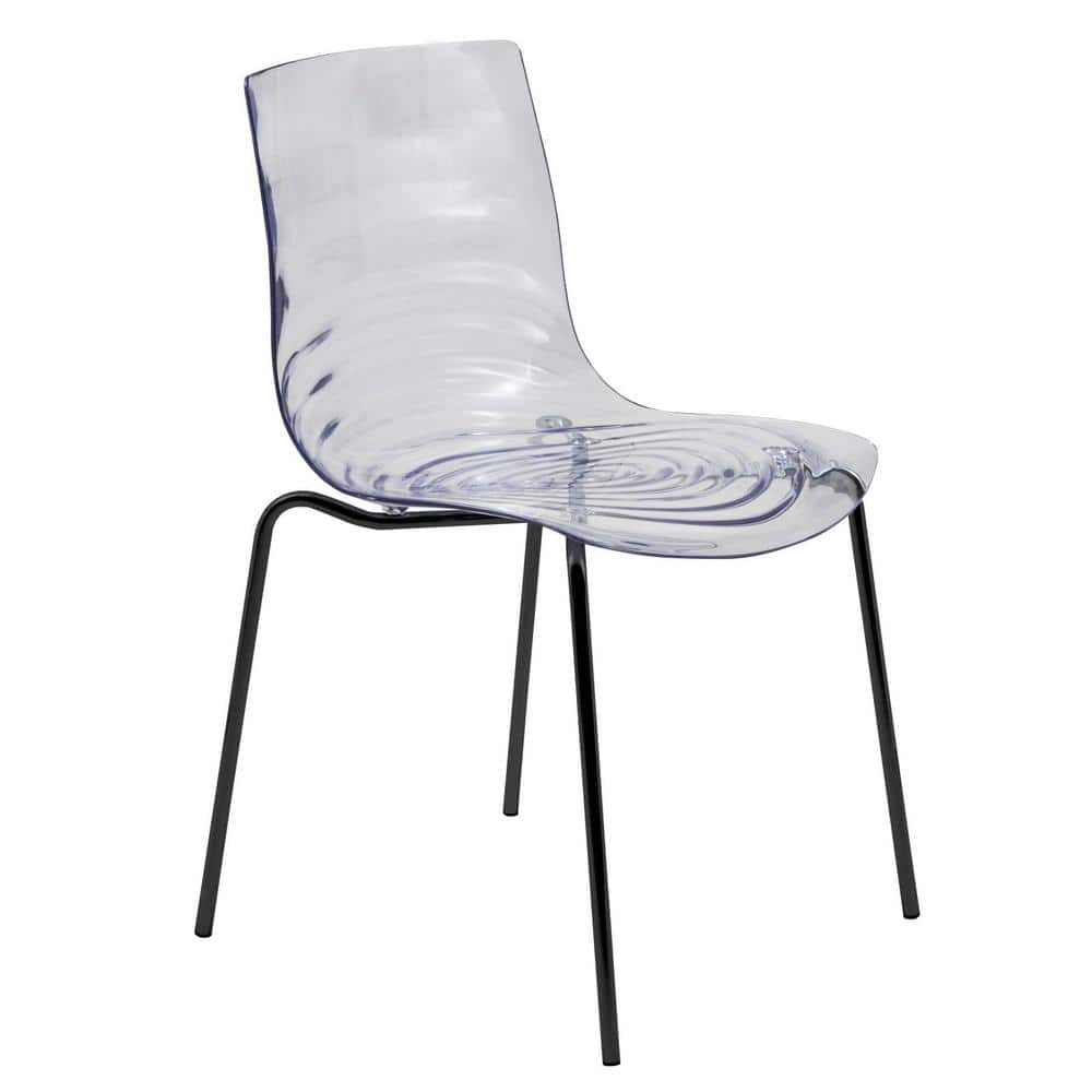 Leisuremod Modern Dining Chair Clear ABS Plastic Stackable Side Chair ...