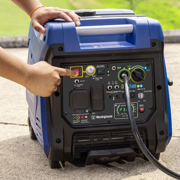 Westinghouse 5000-Watt Dual Fuel Inverter Generator with Remote Start ...