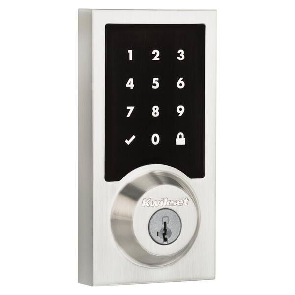 Kwikset SmartCode 916 Zigbee 3.0 Contemporary Touchscreen Satin Nickel ...