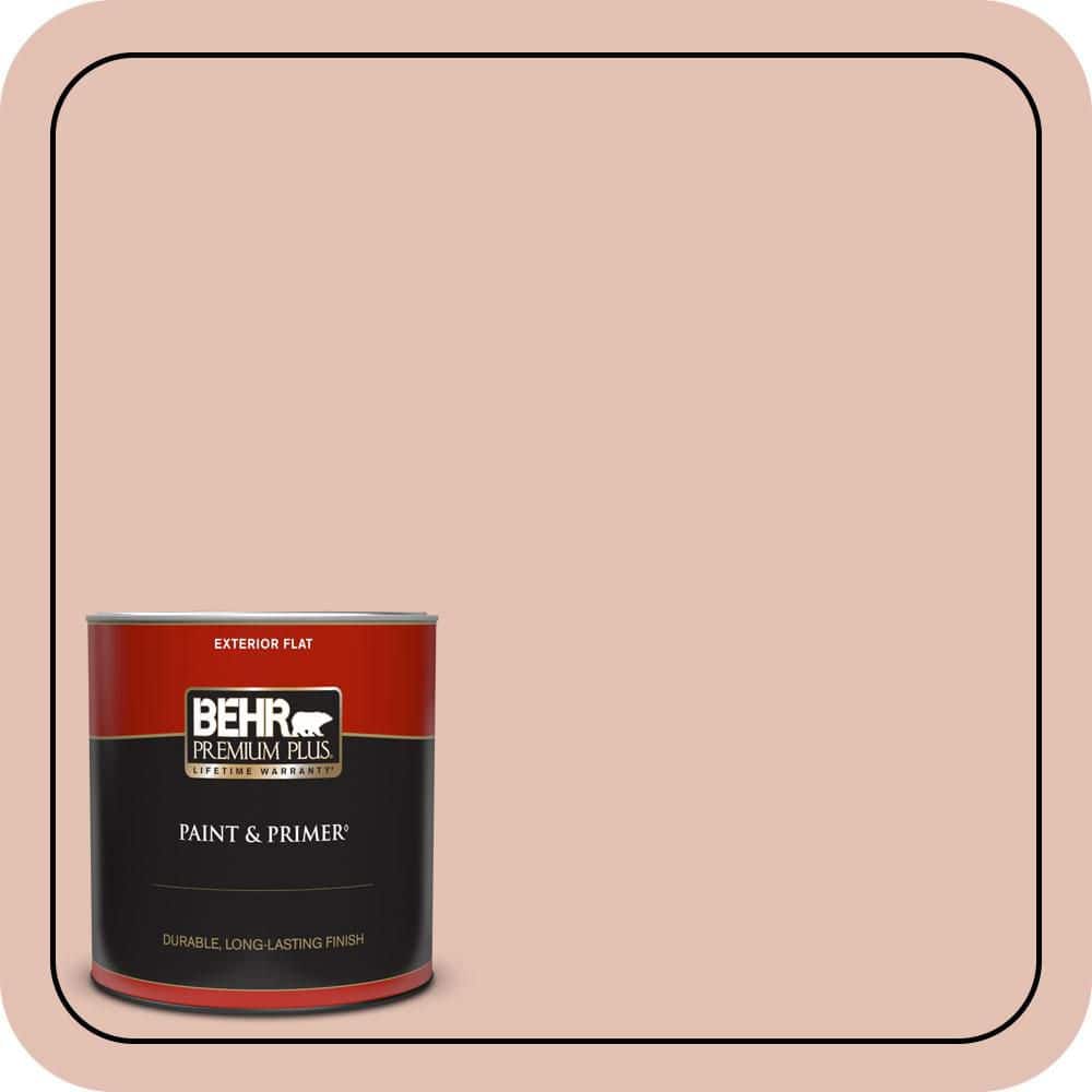BEHR PREMIUM PLUS 1 qt. #S180-2 Sunwashed Brick Flat Exterior Paint ...