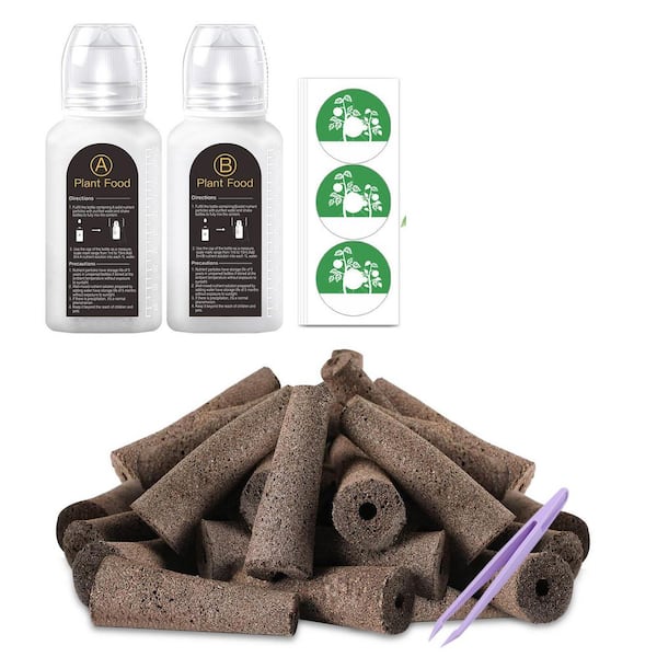 .N/A 30-Pack Hydroponic Replacement Kit w/ Growth Sponges, Planting ...