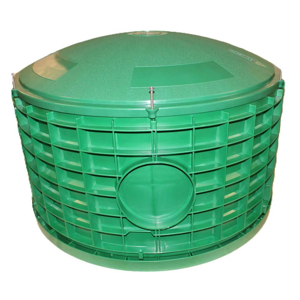 VPC 24 in. x 12 in. Tall Septic Tank Riser Combo 89-24RS12COMBO - The ...