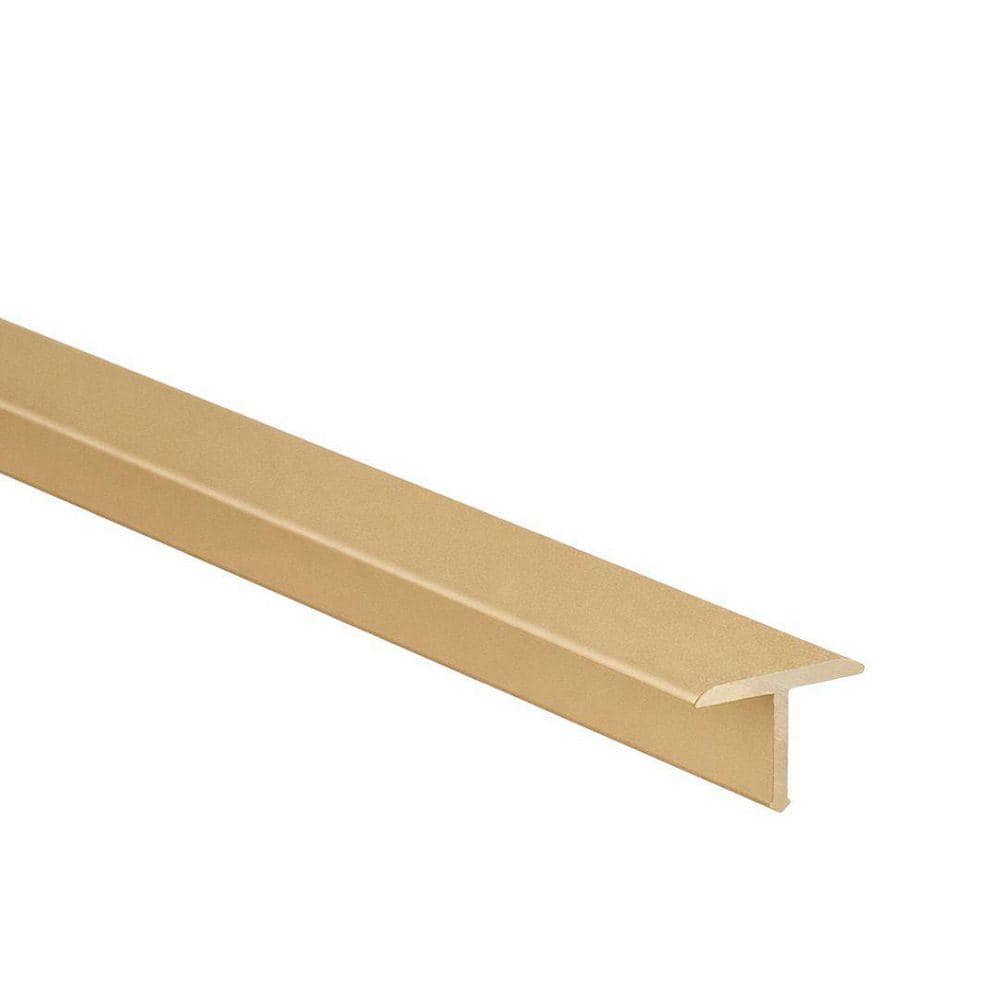 EMAC Novosepara 4 Matt Gold 1 in. x 98-1/2 in. Aluminum Tile Edging ...