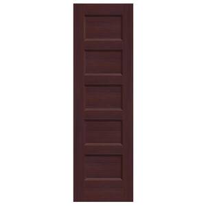 JELD-WEN 30 in. x 80 in. Conmore Black Cherry Stain Smooth Hollow Core ...