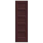 JELD-WEN 24 in. x 80 in. Conmore Juniper Stain Smooth Solid Core Molded ...