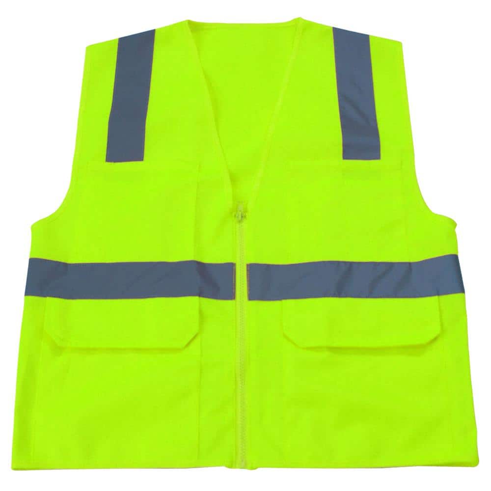 Graintex High Visibility Surveyor's Large Lime Green Safety Vest SV1542 ...