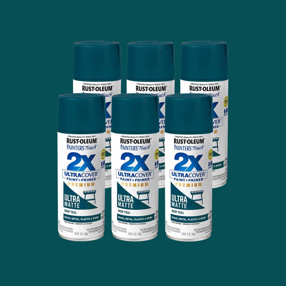 Rust-Oleum Painter's Touch 2X 12 oz. Matte Deep Teal Ultra Cover ...