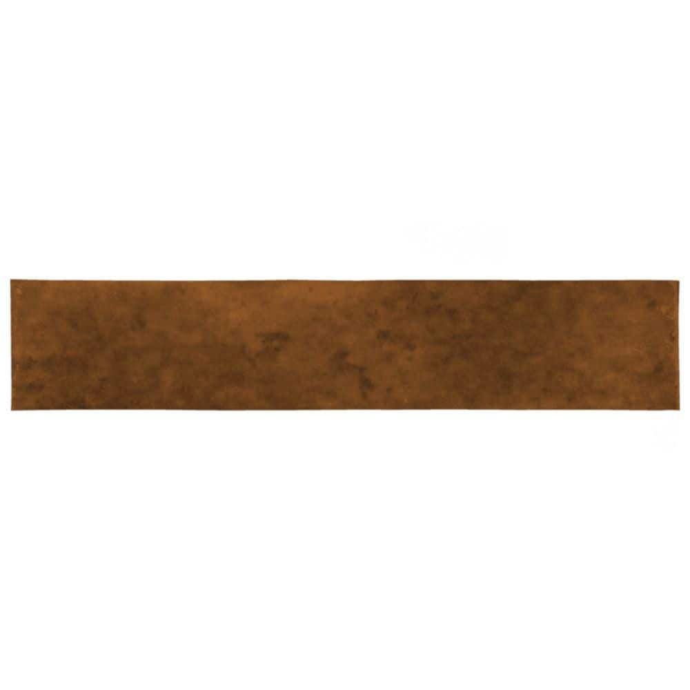Merola Tile Menorca Rust 3 in. x 13 in. Ceramic Wall Take Home Tile ...