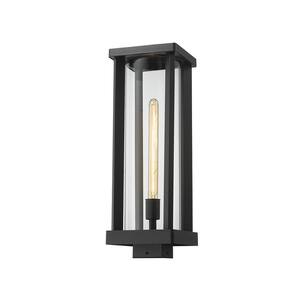 Portland 1-Light Black 14.38 Aluminum Hardwired Outdoor Weather ...