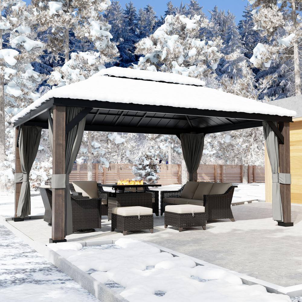 Have a question about JOYSIDE 12 ft. x 16 ft. Wood Grain Double ...