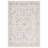 SAFAVIEH Martha Stewart Beige/Gray 6 ft. x 9 ft. Floral Ornate Area Rug ...