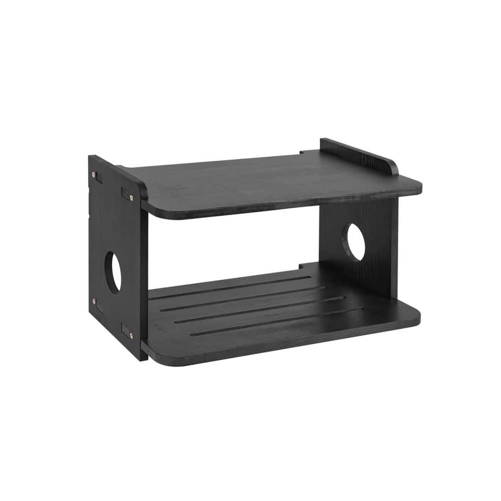 Vrbgify Projector Wall Mount Floating Shelf Wooden Storage Rack for ...