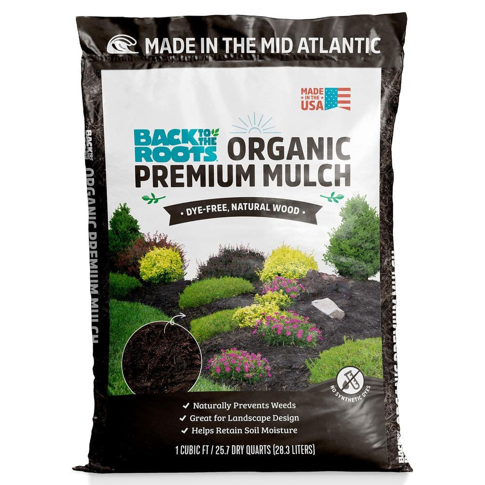 Back to the Roots Organic Bark Bagged DC Mulch Made in Mid Atlantic (1 ...