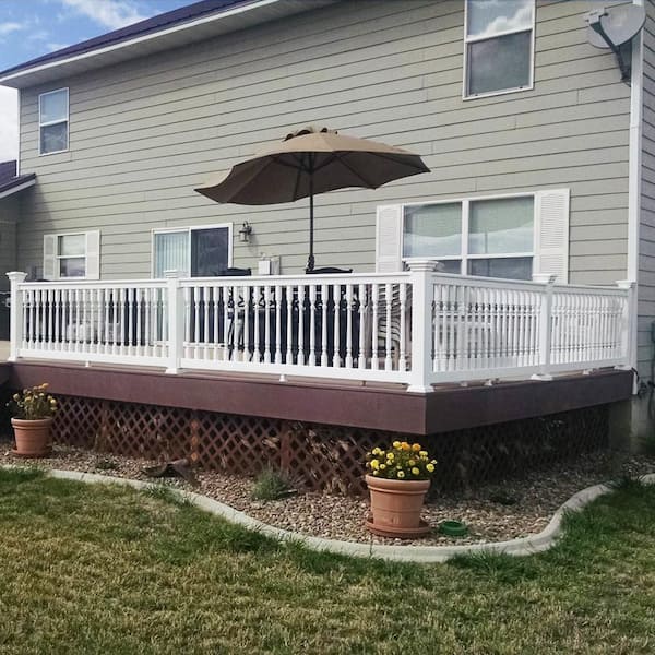 Deck Railing Colonial Spindle Vinyl Kits - Columns And Balustrades Wood ...
