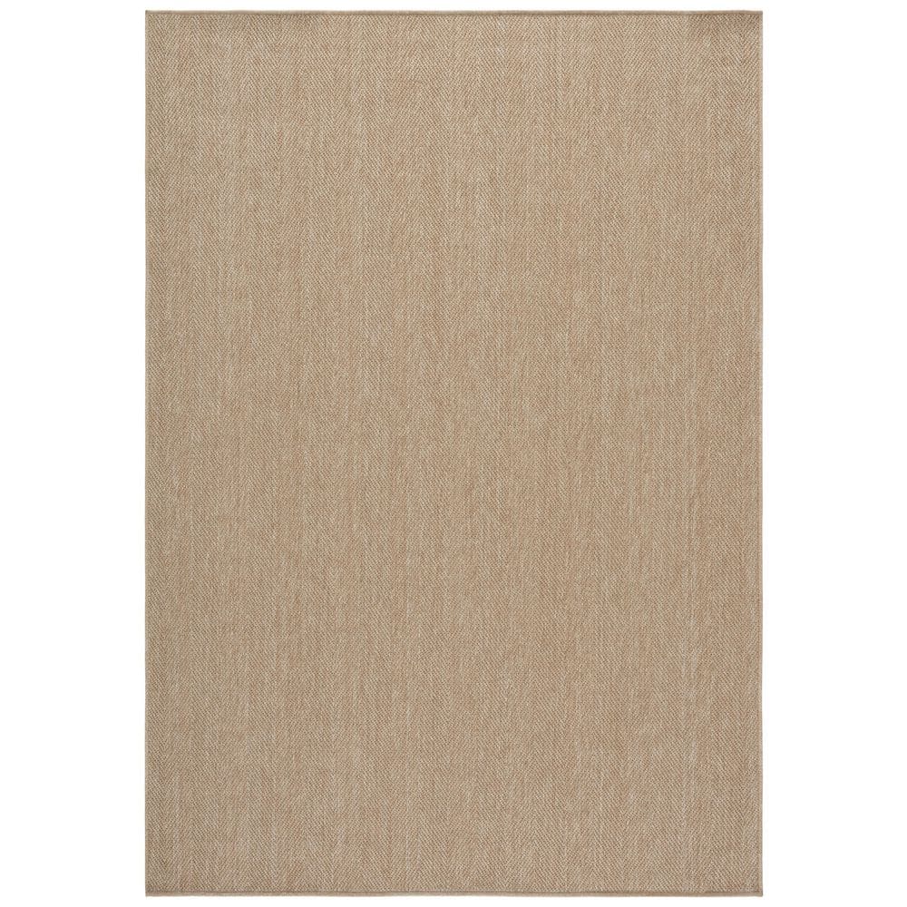 SAFAVIEH Sisal Performance 5 ft. x 8 ft. Natural Striped Chevron Area ...