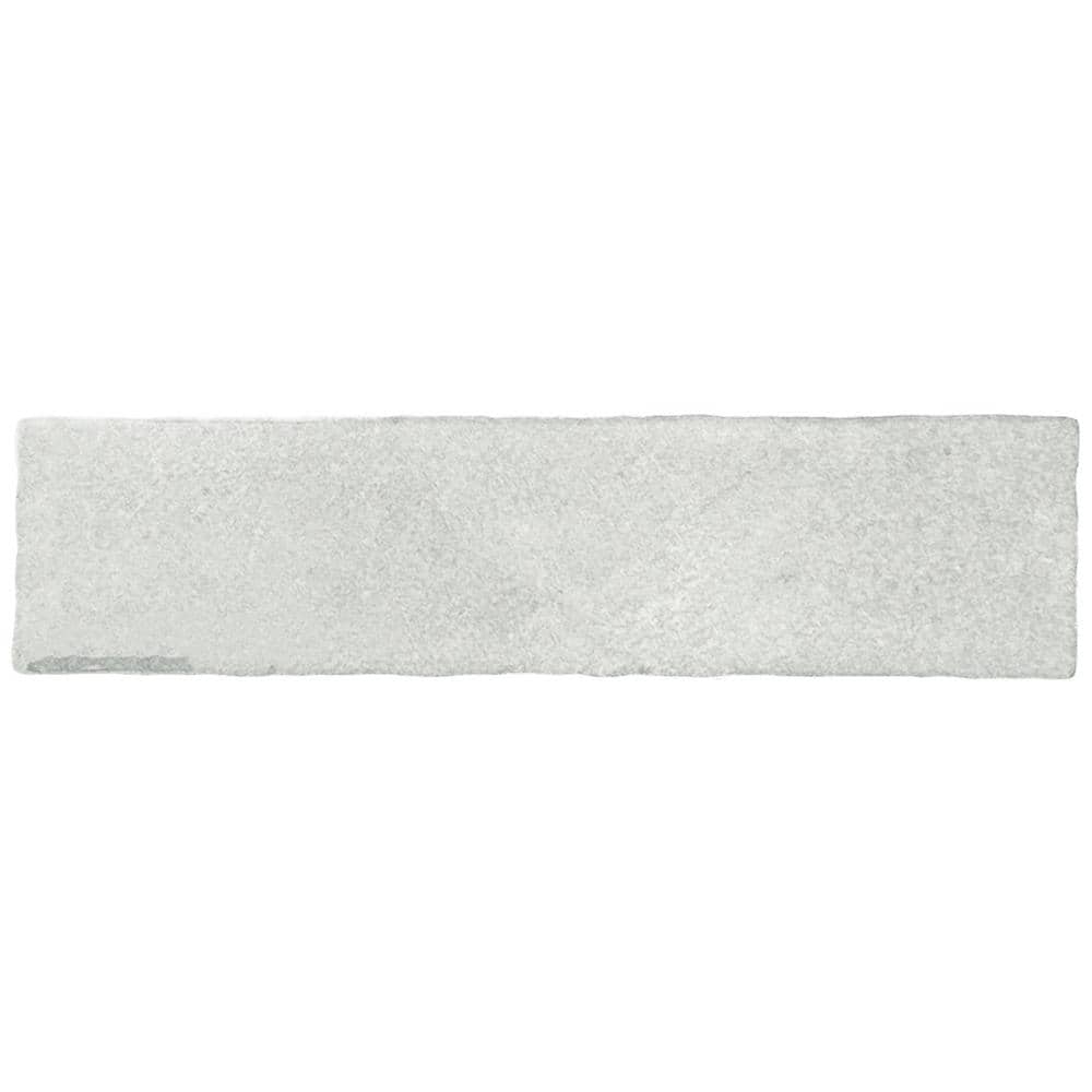 Giorbello Fes Ceramic 3 in. x 12 in. x 10mm Subway Wall Tile - Gray ...