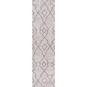 JONATHAN Y Marokko Diamond Tribal Beige/Brown 2 ft. x 10 ft. Medallion ...