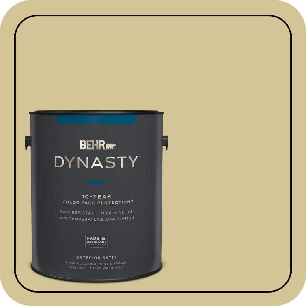 BEHR DYNASTY 1 gal. #M310-4 Almondine Satin Enamel Exterior Stain ...