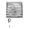 iLIVING 4244 CFM Silver Electric Powered Gable Mount Shutter Fan/Vent ...