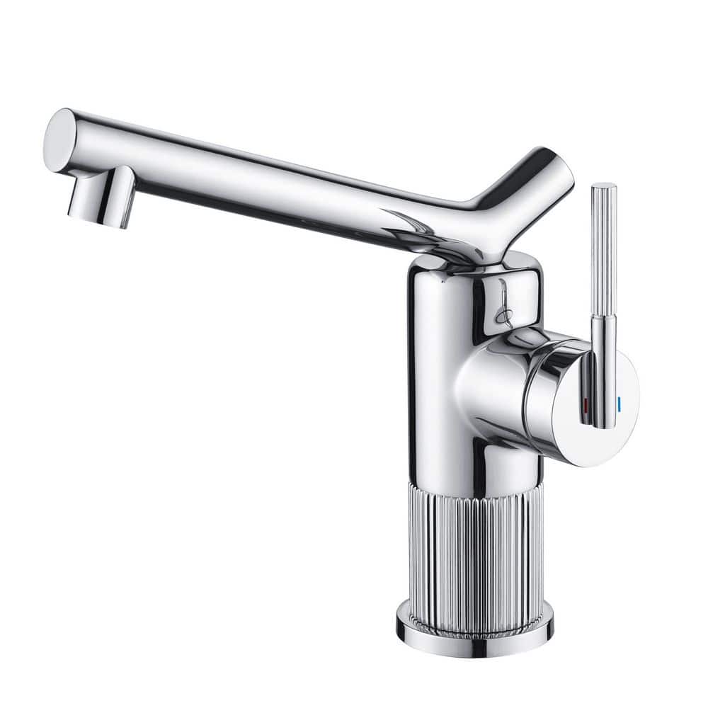 AIMADI Single Handle Single Hole Bathroom Faucet with Swivel Spout ...
