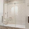 DreamLine Enigma-XO 68-72 in. W x 76 in. H Fully Frameless Sliding Shower Door in Polished ...
