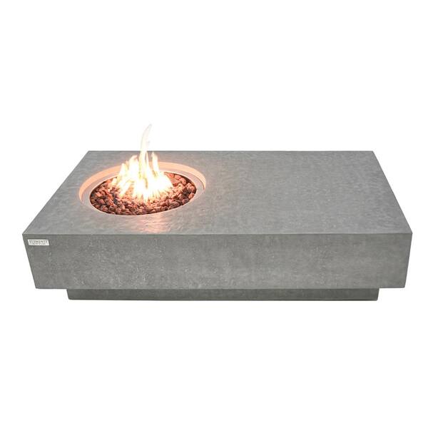 Envelor Metropolis Outdoor Fire Pit 56 in. x 32 in. Rectangular ...