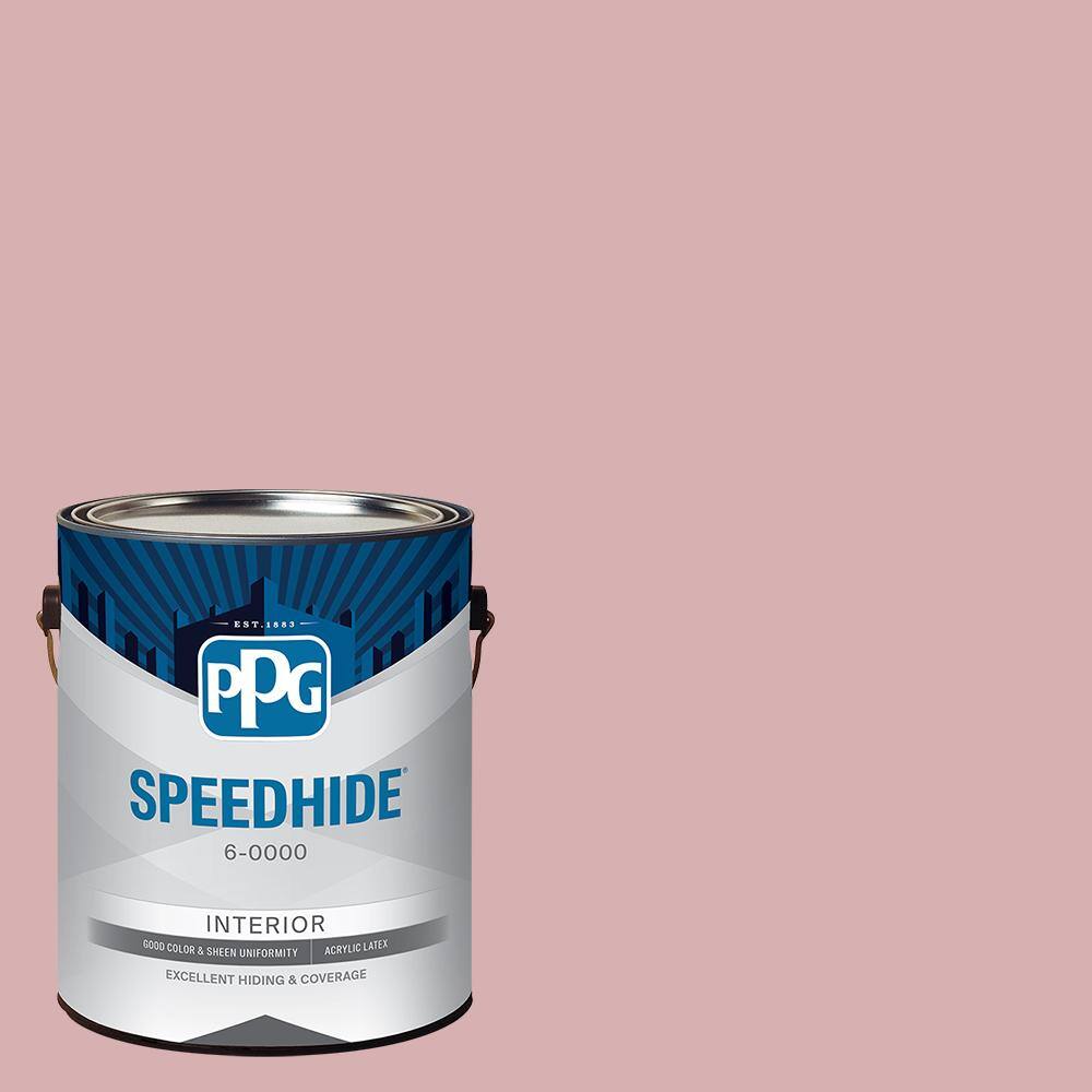 SPEEDHIDE 1 gal. PPG1053-4 Radiant Rouge Semi-Gloss Interior Paint ...